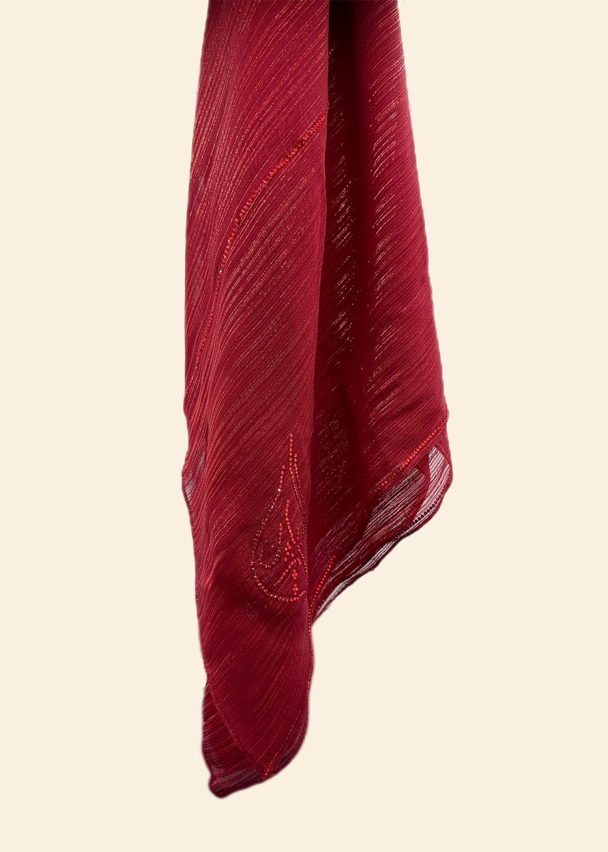 Dubai scarf shine - red – Sou Dresses